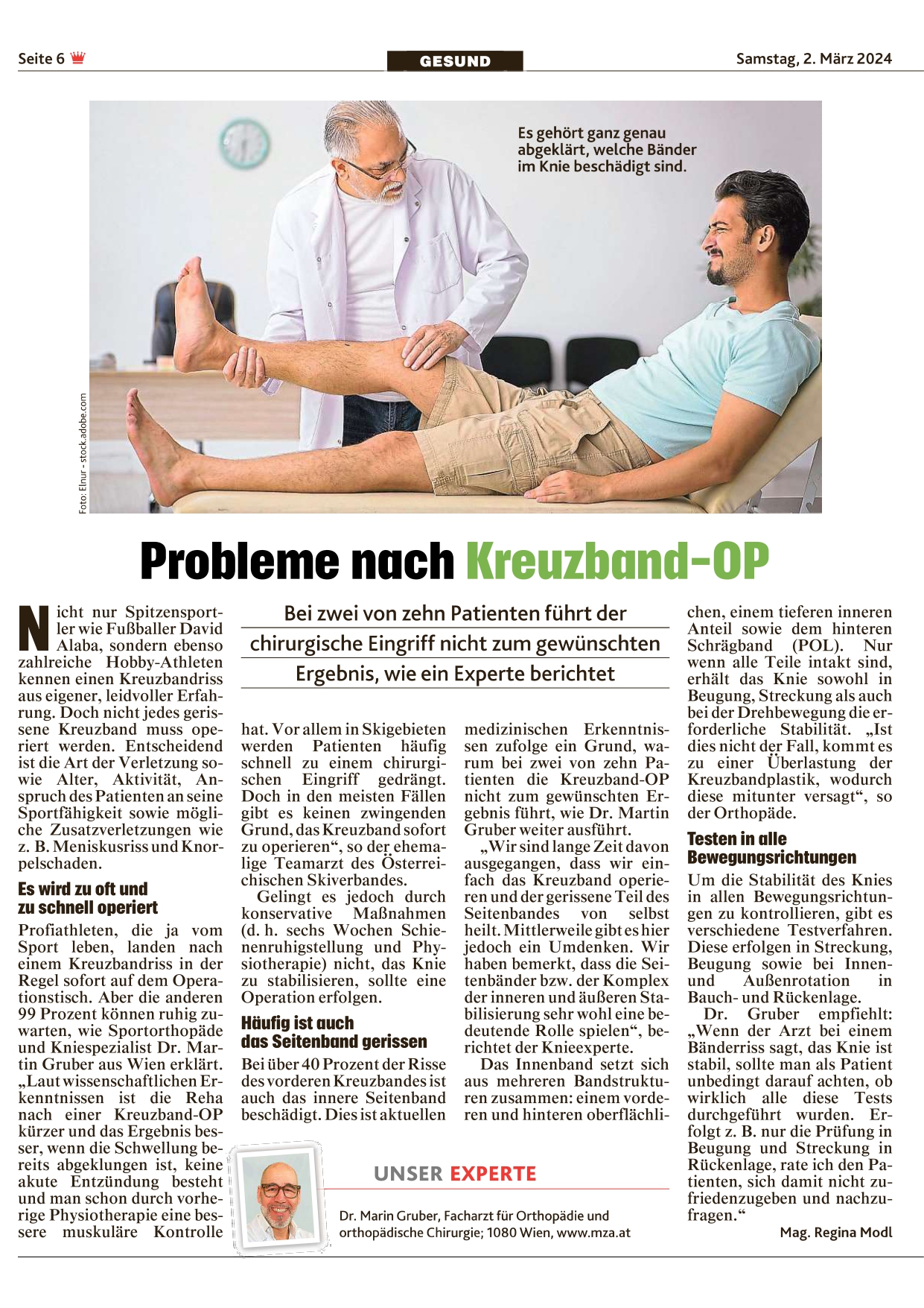 kronen-zeitung-problems-after-cruciate-ligament-surgery-orthop-de